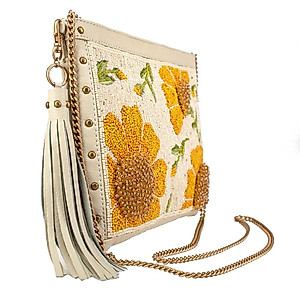 Mary Frances Petal Pusher Crossbody Handbag