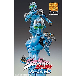 Medicos JoJo’s Bizarre Adventure Part 6: Chozo Kado Stone Free Super Action Statue Figure, Multicolor