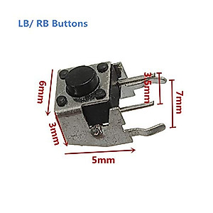 10 X LB RB Bumper Switch Button Replacement for Xbox 360 Xbox One Controller Buttons