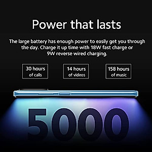 Xiaomi Redmi 10 2022 NFC 4G LTE (128GB + 4GB) LTE GSM Global Unlocked 6.5" 50MP Quad Camera (Not Verizon Sprint Boost Tmobile At&T Cricket) + (w/Fast Car 16W Charger Bundle) (Pebble White)