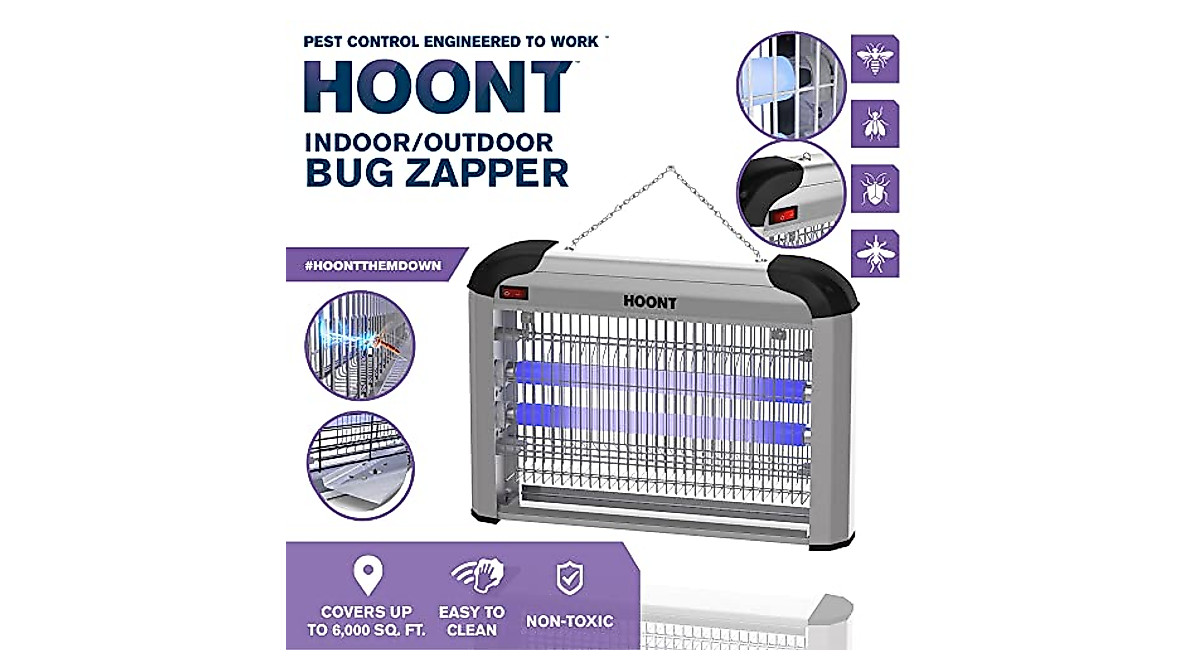 Hoont Bug Zapper - Fly & Insect Killer for Home & Outdoors