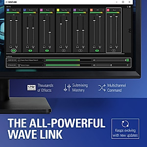 Elgato Wave:3 - Premium Studio Quality USB Condenser Microphone for Streaming, Podcast, Gaming and Home Office, Free Mixer Software, Sound Effect Plugins, Anti-Distortion, Plug ’n Play, for Mac, PC