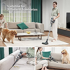 Belife BVC11 Cordless Vacuum Cleaner, Stick Vacuum Cleaners for Home Carpet Hardwood Floor, Wireless Household Vaccum for Pet Hair with Touch Display, 22Kpa Powerful Suction, Up to 40mins Runtime