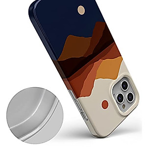 Casely iPhone 12/12 Pro Case | Opposites Attract | Day & Night Colorblock Mountain Case