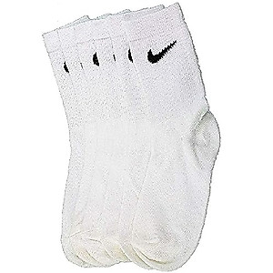Nike Toddler/Little Boy's Crew Socks 6-Pairs Lightweight, 5-7, 10C-3Y