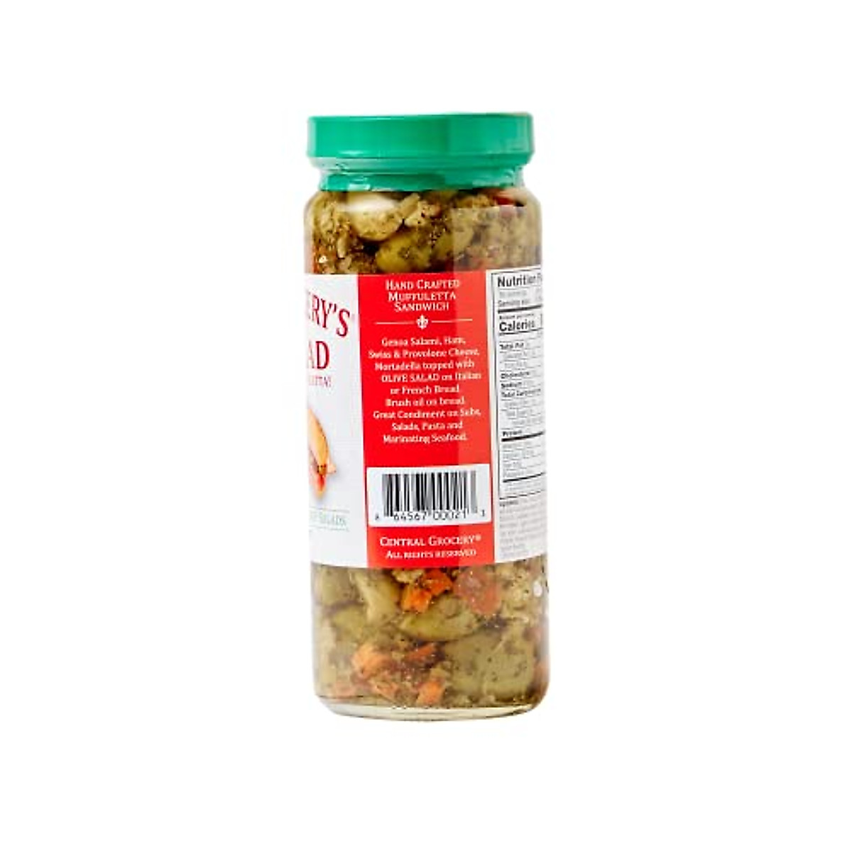 Central Grocery Olive Salad - 16oz (Pack of 2) Perfect for Muffulettas, Sandwiches, Pizza Toppings, Pastas, Hot Dog Topper and More