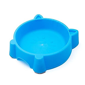 FUUIE Bowls for Food and Water Bowl Durable Thickened Plastic Bowls for Pets (Color : Blue)