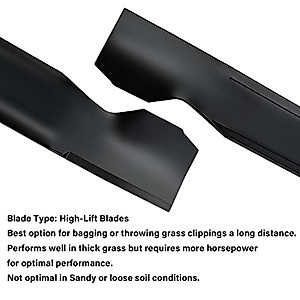 Grasscool LT1000 42 inch Mower High Lift Blades for Craftsman Poulan Pro AYP Hus 42'' Deck Mower Replace 532138971 138498 138971 532138498 138971X431