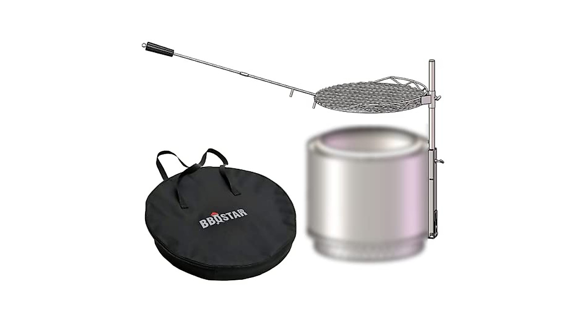BBQSTAR Swivel Grill for 19.5" Firepits - Cook Anywhere!
