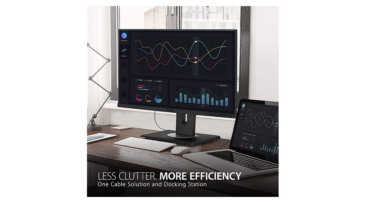 ViewSonic VG2456A 24-Inch IPS Monitor with USB-C & Ethernet