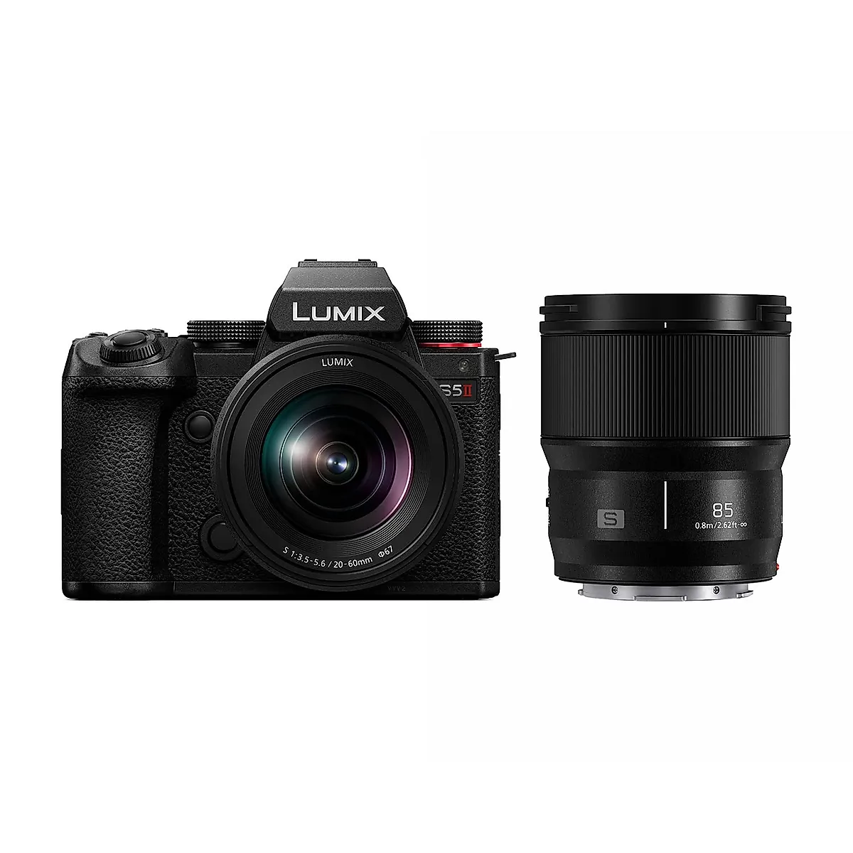 Panasonic LUMIX S5II Mirrorless Camera (DC-S5M2KK) with LUMIX S Series 85mm F1.8 L Mount Interchangeable Lens (S-S85)
