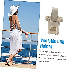 PLAFOPE Accessories Poolside Dink Outdoor Holders Drink Cup Refreshing Mug Ground Holder Hanging Rack for Drinks Beverage Pool Above Storage Garden Supplies Swimming Party