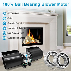 Hipoilk GFK-160A GFK-160 Fireplace Blower Fan Kit for Heat & Glo, Heat N Glo, Heatilator, Quadra-Fire, GTI, and Superior Fireplaces