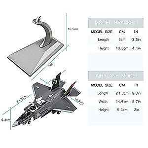 Busyflies Fighter Jet Model 1:72 F-35B Lightning II Attack Fighter Plane Model Diecast Military Airplane Model for Collection and Gift (F-35B- Lightning)