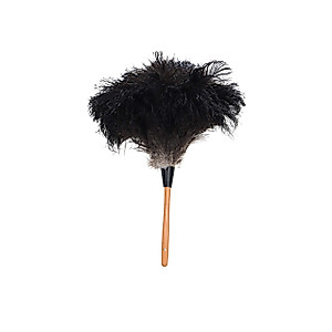 ROYAL DUSTER Black Ostrich Feather Duster (14")