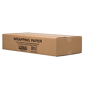 U-Haul Newsprint Packing Paper for Moving and Shipping - 500 Sheets - 25 lbs. - 24” x 30” Sheets