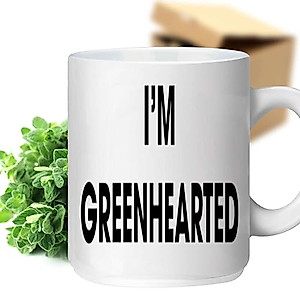 Gifts for Couples - Heart & Avocado System Design for Your Partner on Valentines Day, Unique Grey Multicolor Sweat 11 Oz White Ceramic Coffee Mug