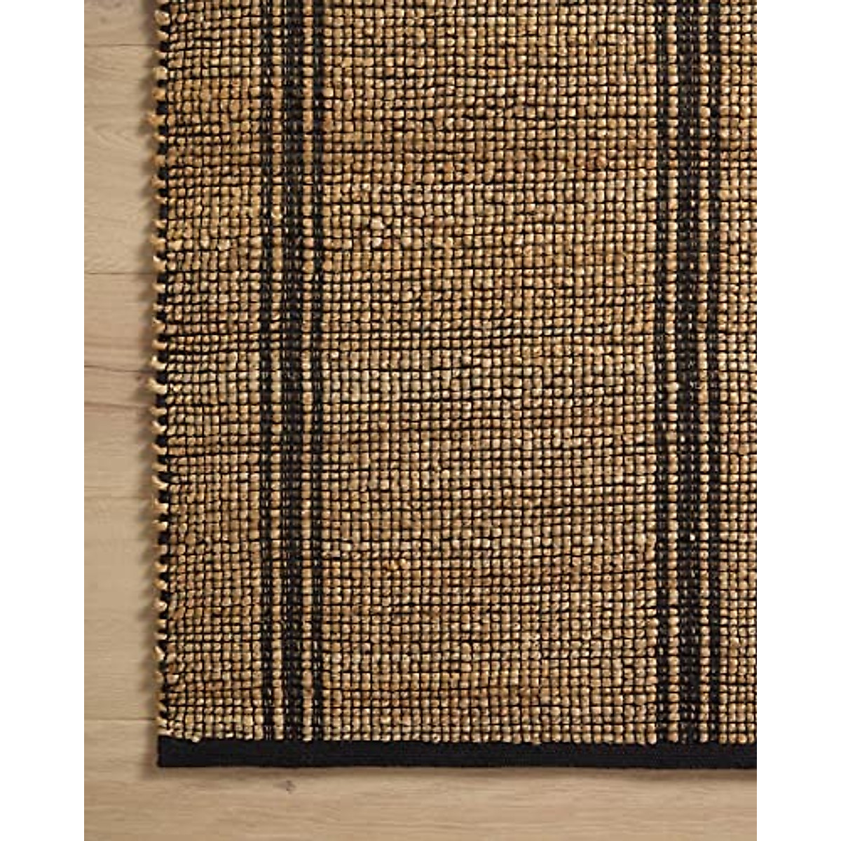 Loloi Angela Rose Colton Collection CON-01 Natural/Black 7'-6'' x 9'-6'', .38" Pile Height, Area Rug
