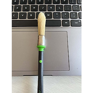 Magimate Small Paint Brush for Touch Ups, Trim Stain Brush for Sash, Baseboards, House Wall Corners and Art Application, One Singe Size 0.6-inch (15mm)