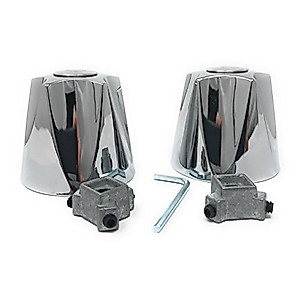 MI MADOL Imports, LLC MADOL Universal Handles with 2" Large Cavity [2233] Shower Replacement Handle Kit Easy Installation/Manerales para Regaderas Universales Caben en Todo tipo de Grifos