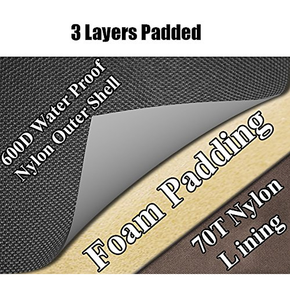 Tahoe Premium Durango Western Saddle Carry and Storage Bag with Three Layer Waterproof Padded Construction and Hand Tooled Basket Weave Leather Accents