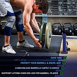 YES4ALL Mini Deadlift Bar Jack - Dark Blue