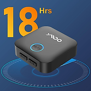 YMOO Optical Bluetooth 5.3 Transmitter Receiver for Speaker/TV/Bluetooth Headphones, 3.5mm Jack AUX Bluetooth Audio Adapter for Airplane, AptX Low Latency,130ft Range for Tablet/Smartphone,Dual Link