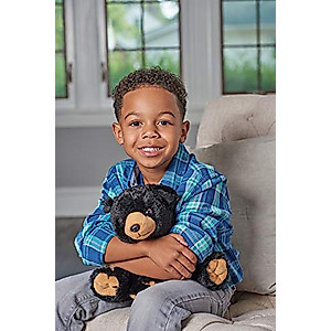 Wild Republic Black Bear Plush, Stuffed Animal, Plush Toy, Gifts for Kids, Cuddlekins 12 Inches