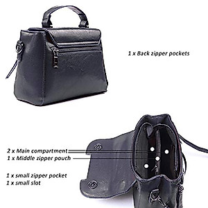 LUI SUI Casual Shoulder Bags for Women Retro Classic Messenger Satchel Purse Bags Ladies Tote Handbags