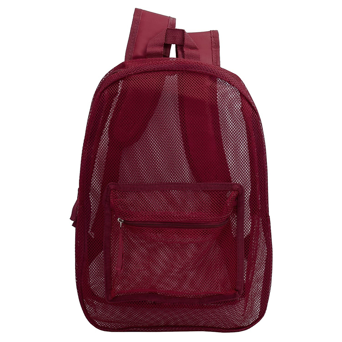Moda West 17" See Thru Mesh Wholesale Backpack in 5 Asst Colors - Bulk Case of 24 Clear Bookbags