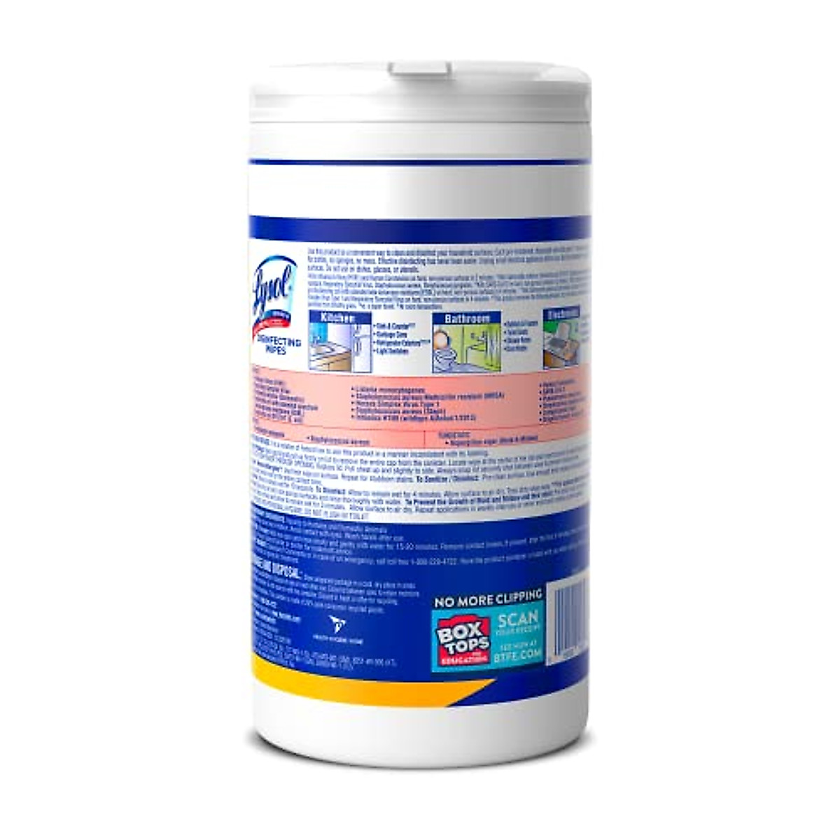 Lysol Disinfectant Wipes, Multi-Surface Antibacterial Cleaning Wipes, For Disinfecting and Cleaning, Lemon and Lime Blossom, 80 Count (Pack of 1)