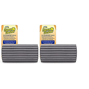 Damp Duster, Magical Dust Cleaning Sponge, Duster for Cleaning Venetian & Wooden Blinds, Vents, Radiators, Skirting Boards, Mirrors and Cobwebs, Traps Duster, Pack of 2