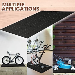 Calvana 65”x36” Multipurpose Fire-Resistant Mat - Large Composite Vinyl Grill Splatter Mat, Gym Equipment Mat, or Garage Floor Oil Mat - Protect all Surfaces from Grease and Oil - Very Easy to Clean