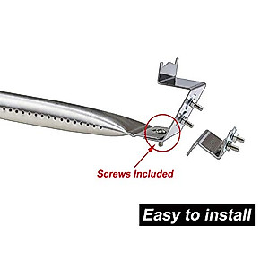 BBQ Future Grill Parts Kit Replacement Parts for Chargriller 3001 3030 4000 5050 5072,5252, 5650 Grill Models, Grill Burner Tube, Hanger Brackets, Heat Plates, Electronic Ignitor