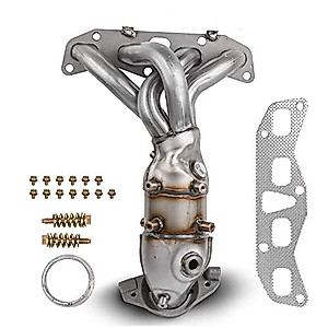 MOSTPLUS Front Exhaust Manifold Catalytic Converter Compatible for 2002 2003 2004 2005 2006 Nissan Altima 2.5L Replaces 674-659