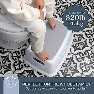 Dreambaby Step Stool Aqua Dots, Toddler Potty Training Aid with Non Slip Base - Model L672