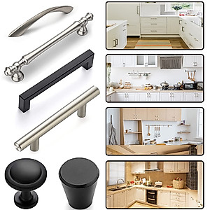 King&Charles Cabinet Hardware Jig, Cabinet Handle Jig + Automatic Hole Punch + Point Drill Bits, Cabinet Jig for Handles and Pulls on Drawers/Cabinets, Cabinet Hardware Template Tool Perfect Set.