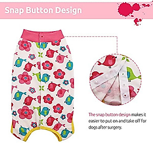 Gorsbark Dog Recovery Suit Cat Pet Surgical Suit After Surgery Breathable Substitute E-Collar & Cone Professional Protective Shirt for Abdominal Wound