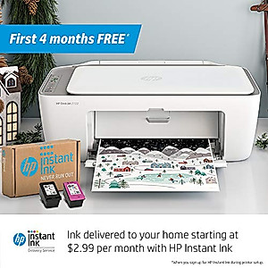 HP Deskjet 2622 All-in-one Printer Wireless Print Scan Copy, USB Cable Included
