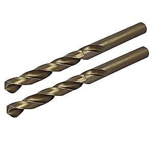 uxcell 10.7mm Dia High Speed Steel Cobalt Straight Shank Metric Twist Drill Bit Drilling Tool for Hardened Metal, Stainless Steel, Cast Iron and Plastic 2pcs