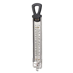 HENGHUAsm Candy Thermometer Fahrenheit Celsius Double Scale Display- Household Kitchen Hanging Candy Thermometer - for Cooking Food Candy, BBQ Grill, Liquids-Accurately Measures Temperature