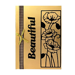 ORIGACH 4 Pcs Metal Flower Frame Cutting Dies for Card Making Embossing Stencil Die Cuts for Scrapbooking DIY Flower Bookmark Card Decoration