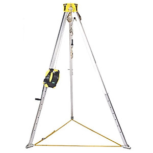 MSA Workman 8' Aluminum Complete Tripod Kit with 65' Winch | Confine Space | Fall Protection
