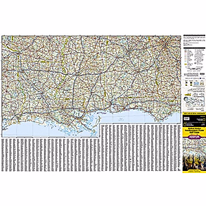 United States, Southeastern Plains and Gulf Coast Map (National Geographic Adventure Map, 3125)