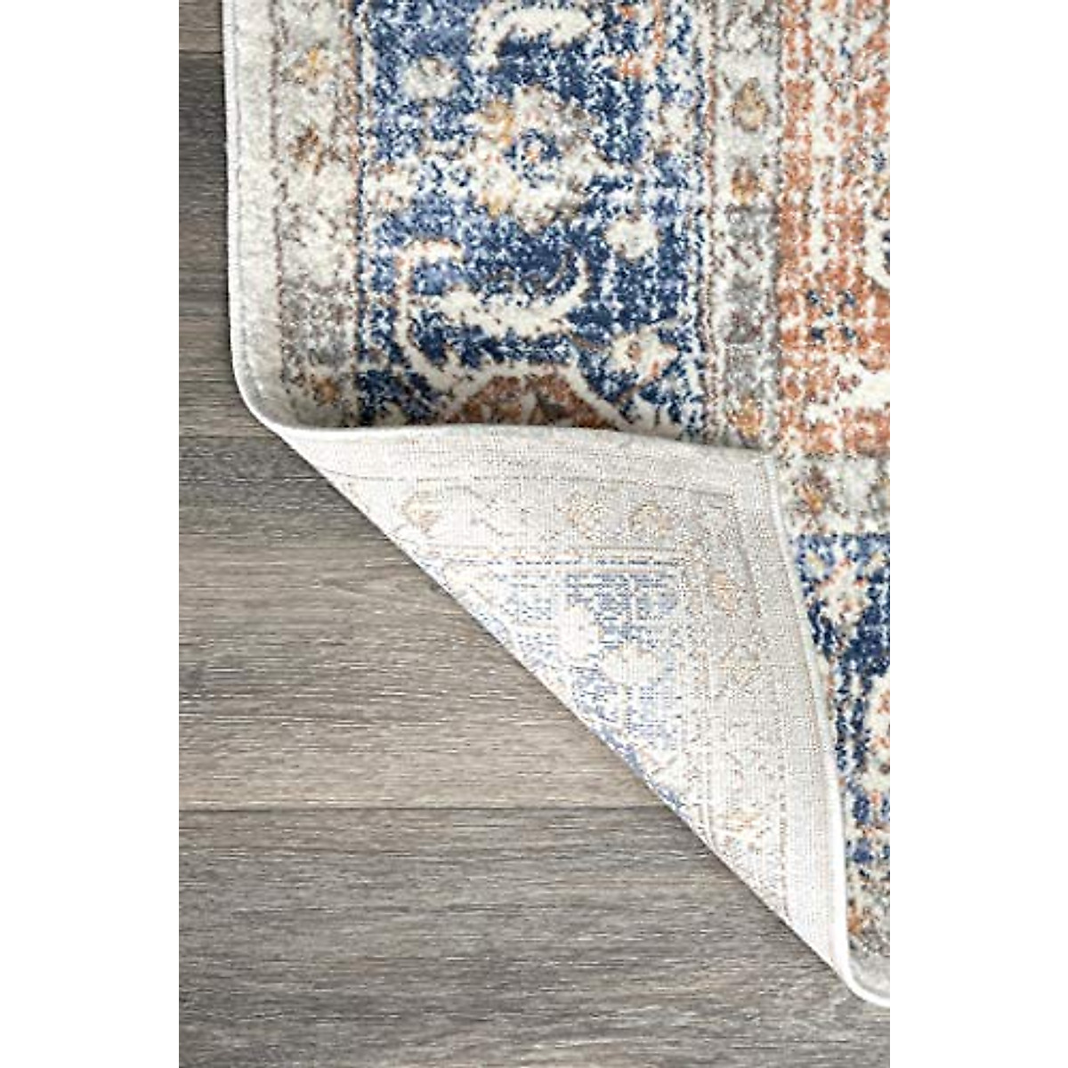 nuLOOM Vintage Jacquie Floral Area Rug, 8' x 11', Blue
