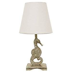 Décor Therapy TL15454 Table Lamp, Silver Leaf