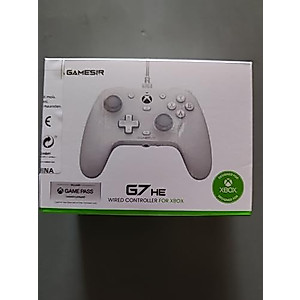 GameSir G7 HE C Wired Xbox Controller,Officially licensed Controller with Hall Effect Joysticks for Xbox Series X|S, Xbox One, Windows 10|11,Xbox Officially licensed Controller (White)