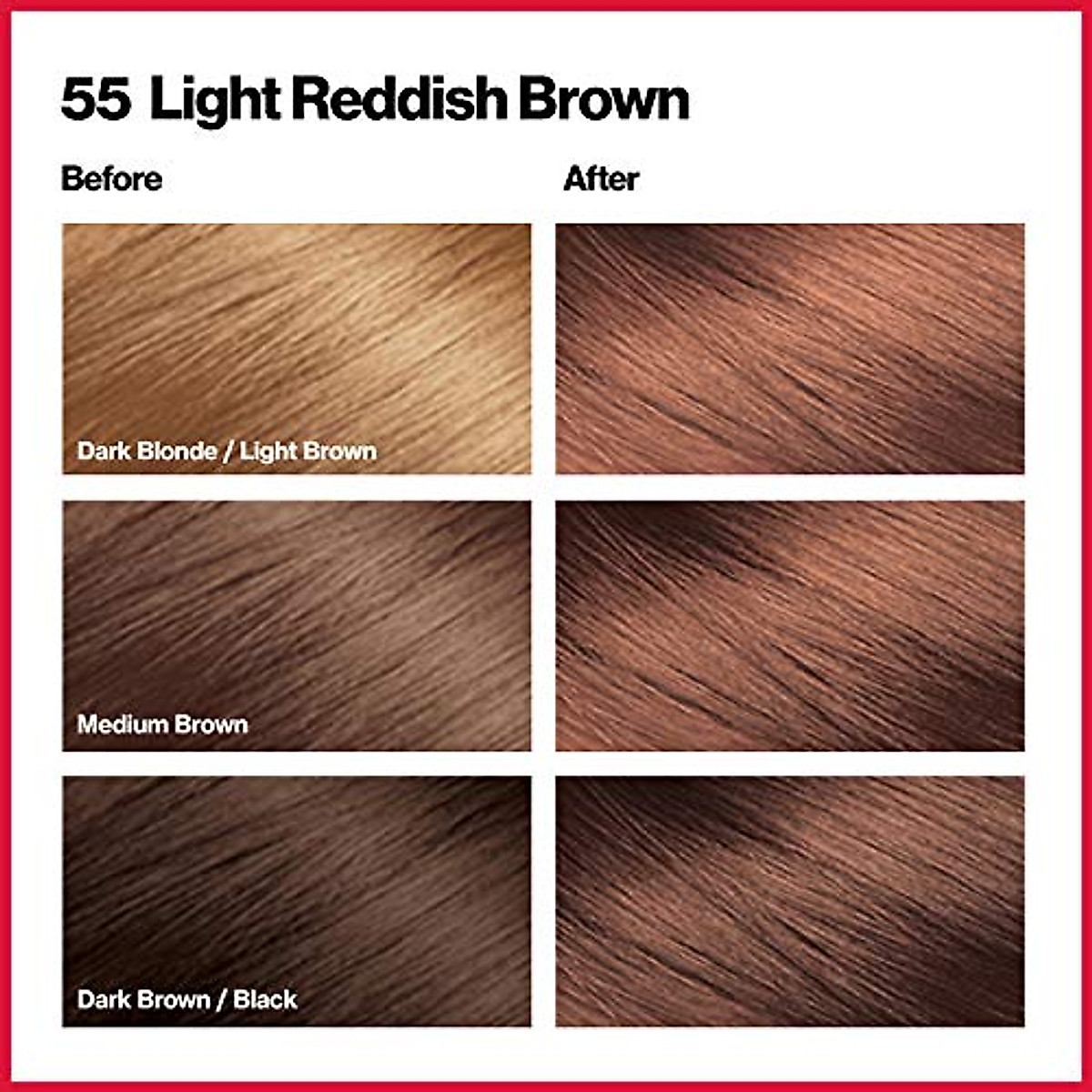 Revlon Permanent Hair Color, Permanent Red Hair Dye, Colorsilk with 100% Gray Coverage, Ammonia-Free, Keratin and Amino Acids, Red Shades (Pack of 3)