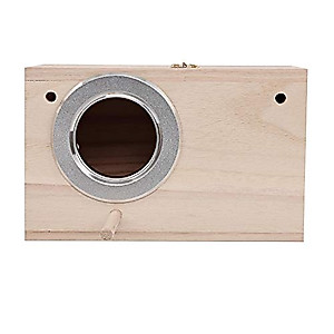Rural365 Medium Parakeet Nesting Box Bird Breeding Box Parakeets Mating Nest for Budgie, Lovebird - 7.9 x 4.7 x 4.7 Inch
