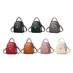 NUWA Small Crossbody Bag Mini Backpack Purse Shoulder Cellphone Women Girl Cute Lady Handbags (Black)